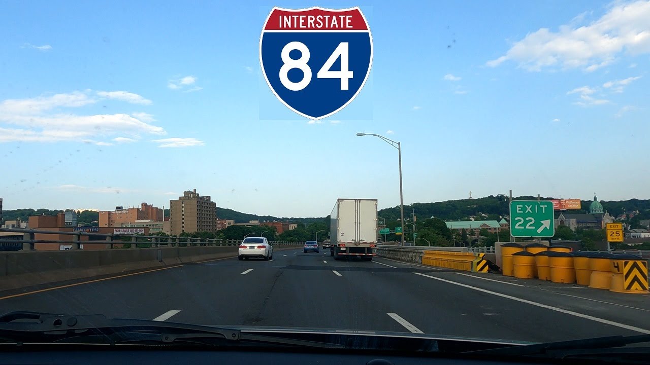 ⁴ᴷ⁶⁰ Driving Interstate 84 (Yankee Expressway) in Waterbury ...