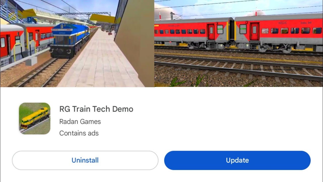 Train Tech Demo New Update | New Locomotive | Coaches - Release In Play ...
