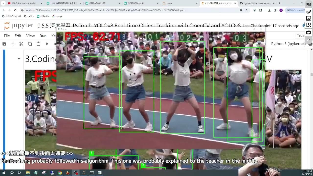 113_1_45_深度學習:Real-time Object Tracking with YOLOv8 ,DeepSORT and OpenCV - YouTube