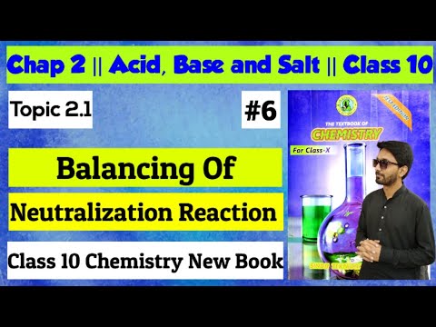Balancing of Neutralization Reaction | Chap 2 Acid Base Salt | Class 10 ...