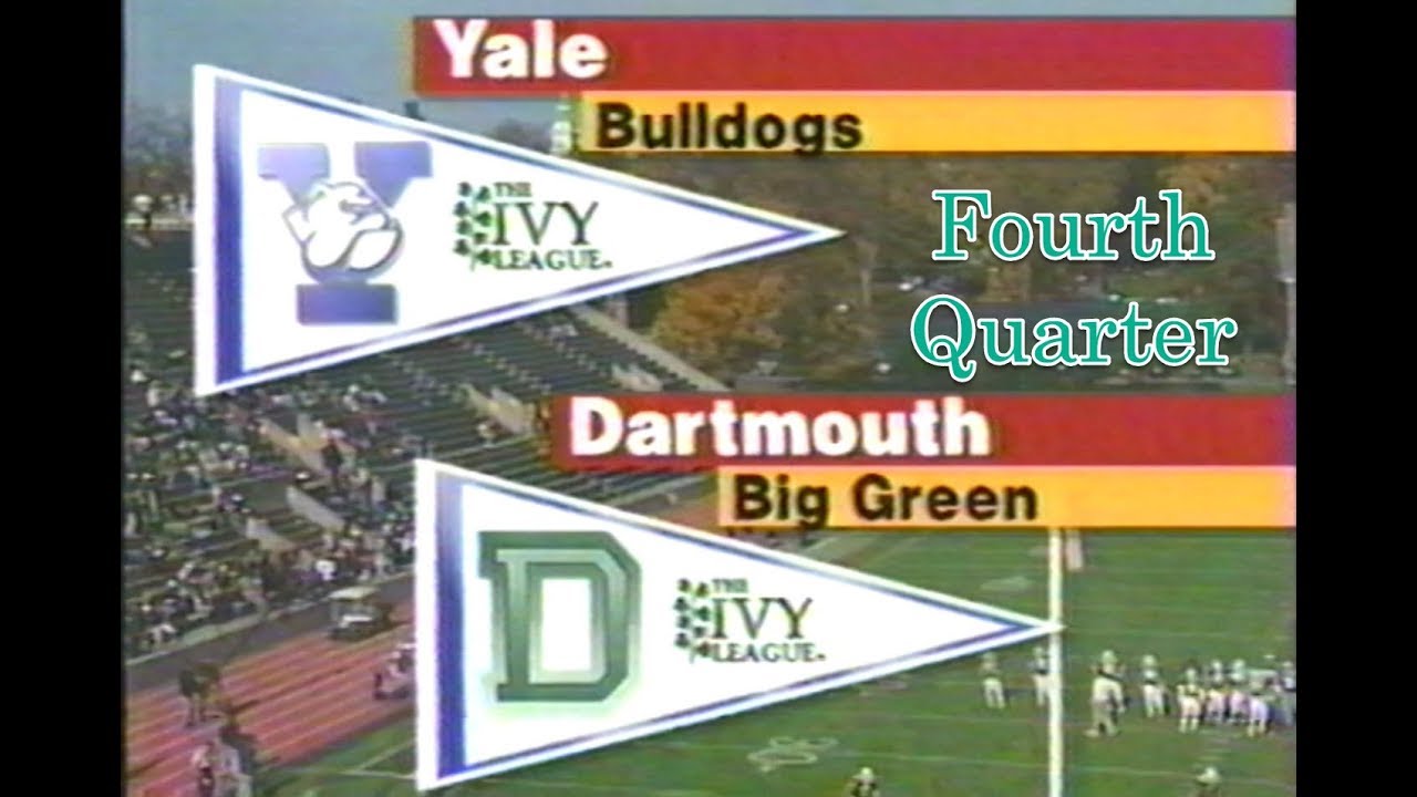 Dartmouth Yale Homecoming Game 4th Quarter - YouTube