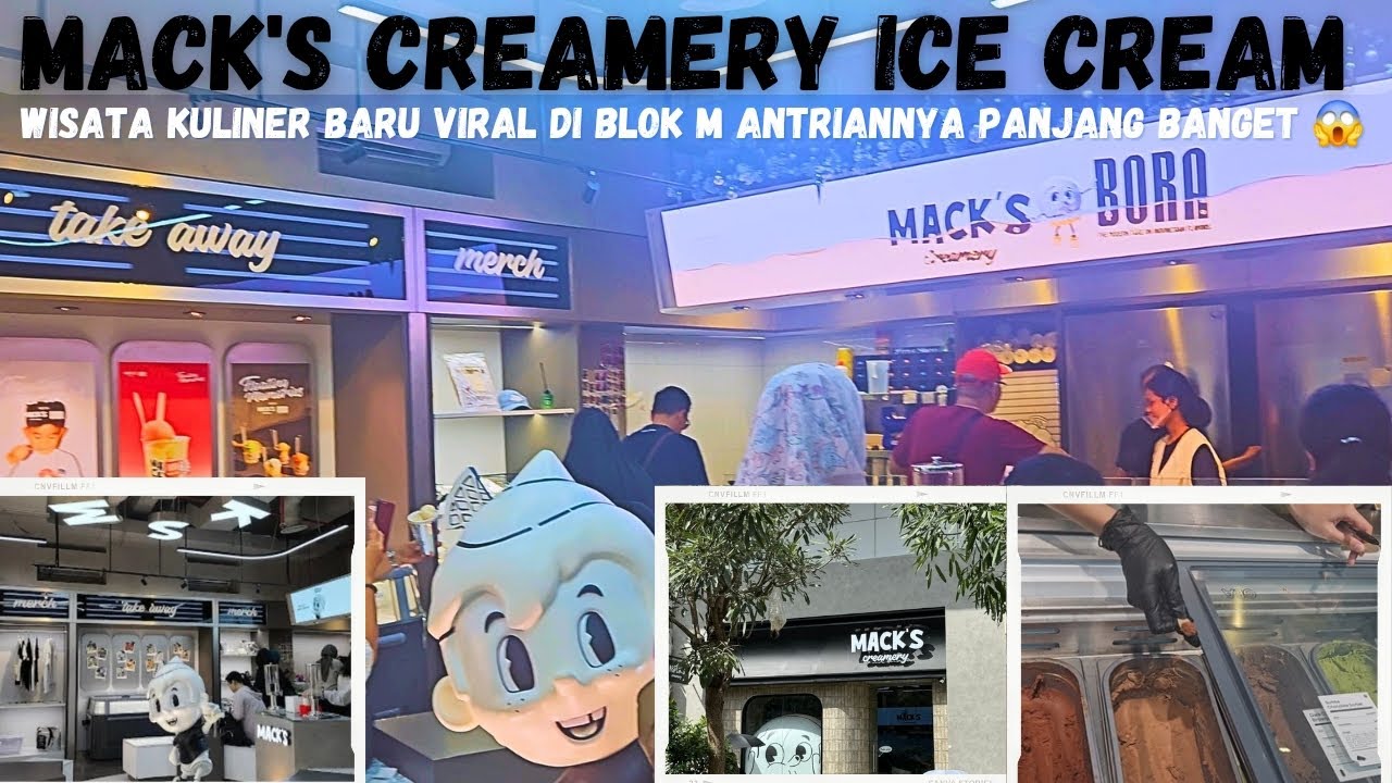 Tempat wisata kuliner viral Jakarta, Mack's creamery ice cream melawai ...
