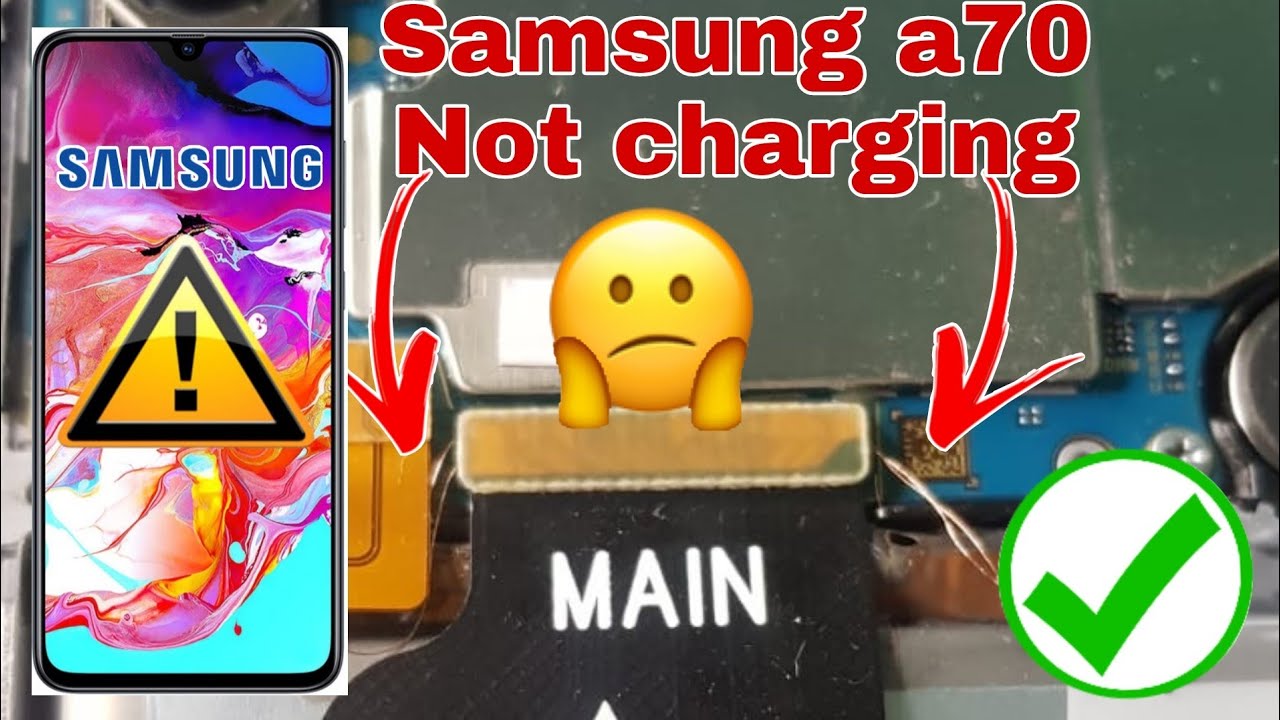 NOT CHARGING SAMSUNG A70 Repair - YouTube