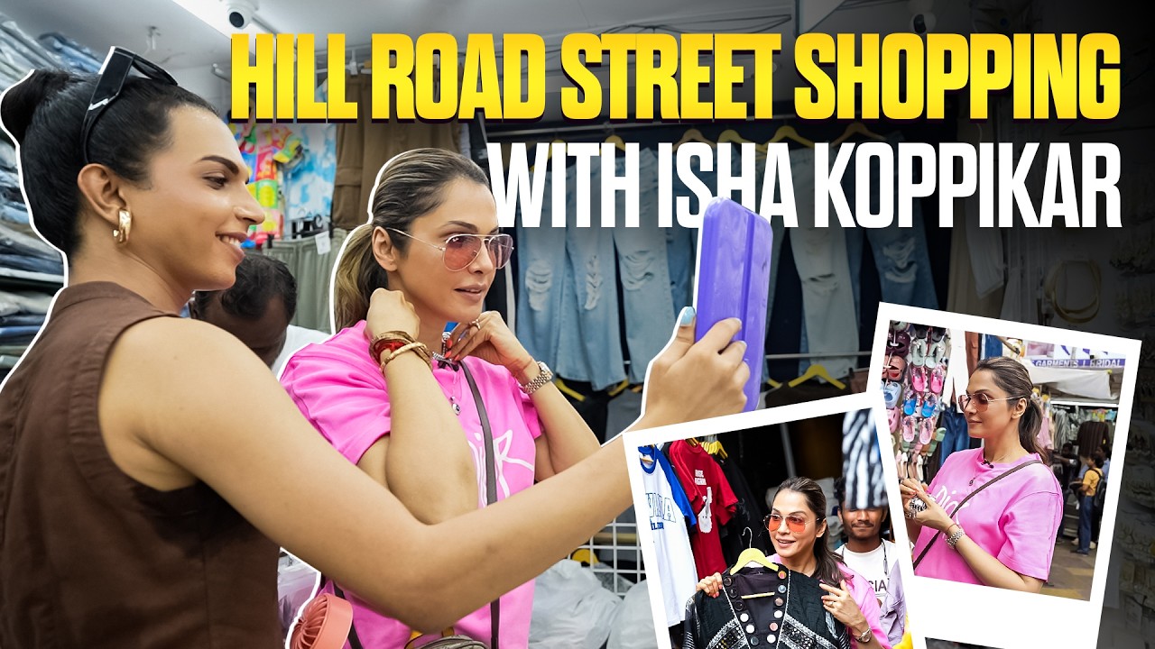 Isha Koppikar Goes Street Shopping for Ganesh Utsav | Gully Fashion - YouTube