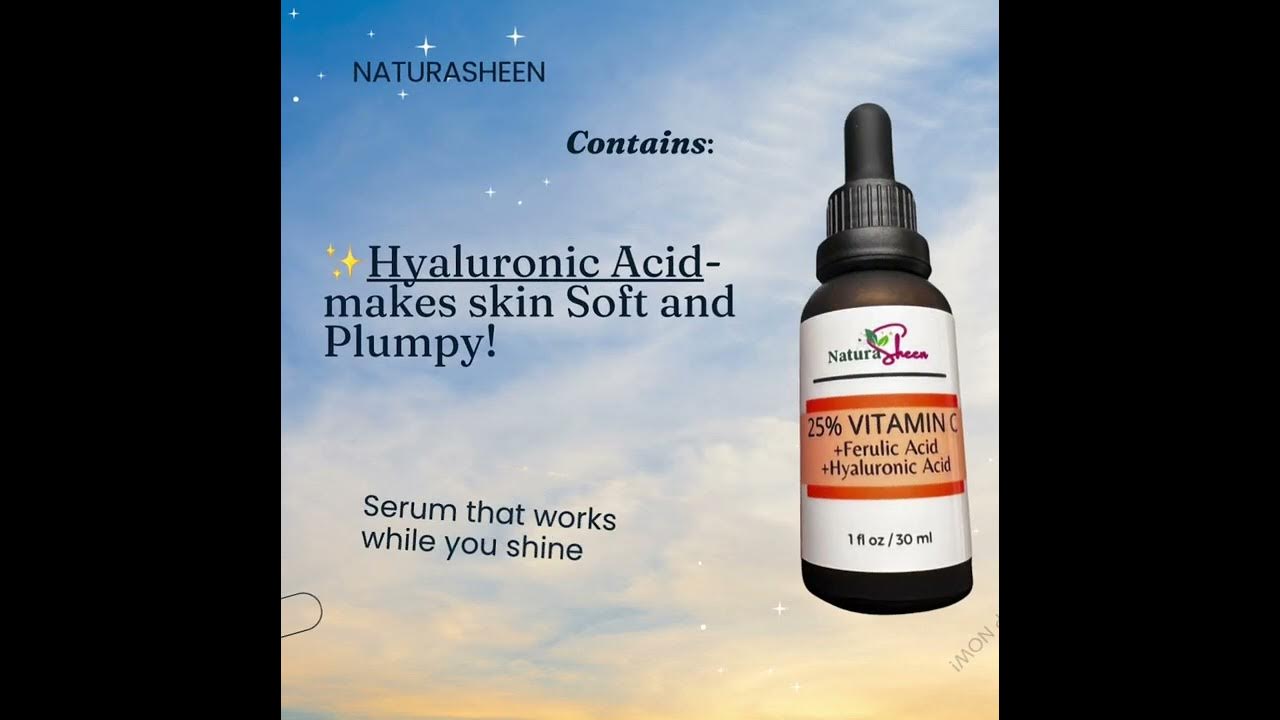 NATURASHEEN MORNING GLOW DUO (Vitamin C and Poeless Serum) for Acne, Dark Spots Fine lines ...