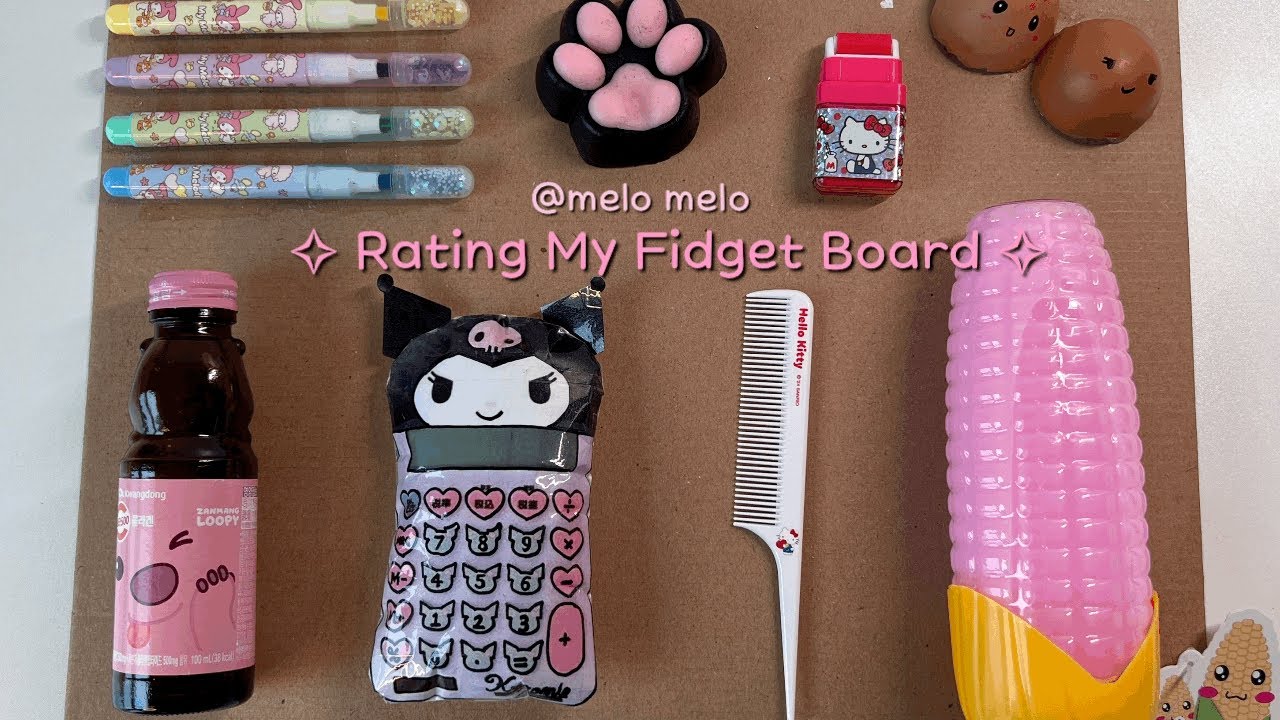 Rating My Fidget Board💕What’s the Best Part? - YouTube