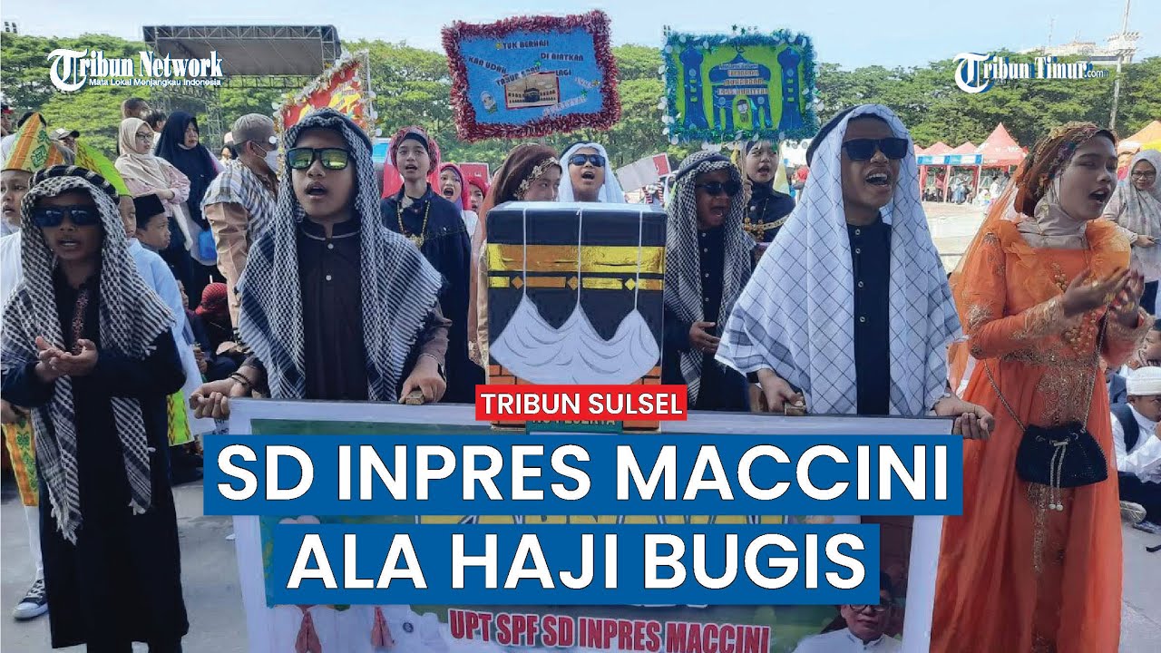 SD Inpres Maccini Tampil Ala Haji Bugis di Karnaval Muharram Makassar ...
