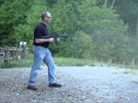 Shrike 5.56 One-Hand 200 Round Burst.MPG - YouTube