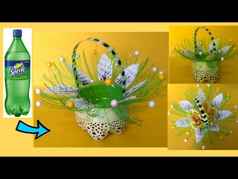 DIYll Waste plastic bottle basket l Best out of waste - YouTube