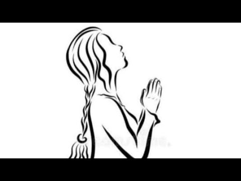 drawing of girl art by anjan rai - YouTube