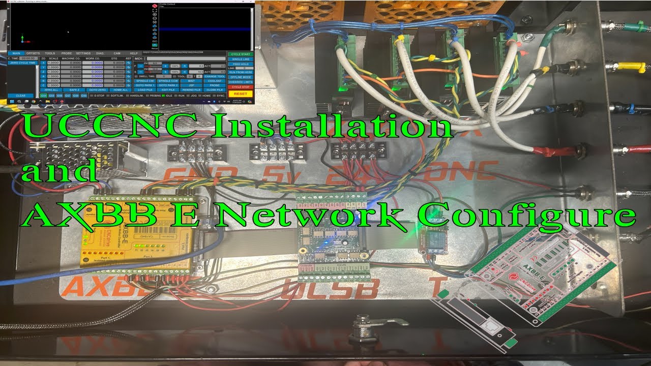UCCNC Installation and AXBB E Network Configure - YouTube