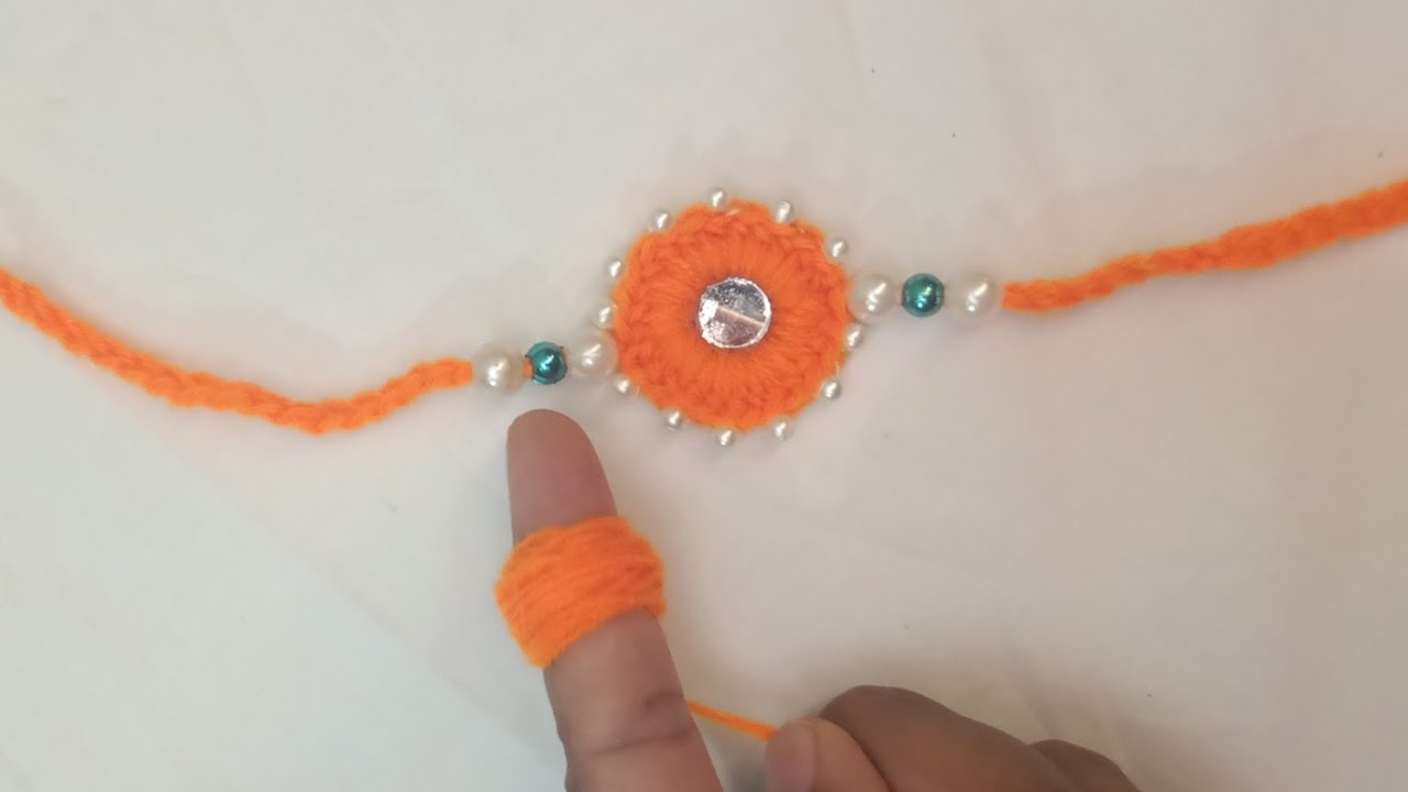 Crochet Rakhi Design | Handmade Rakhi Design | Easy Rakhi Design - YouTube