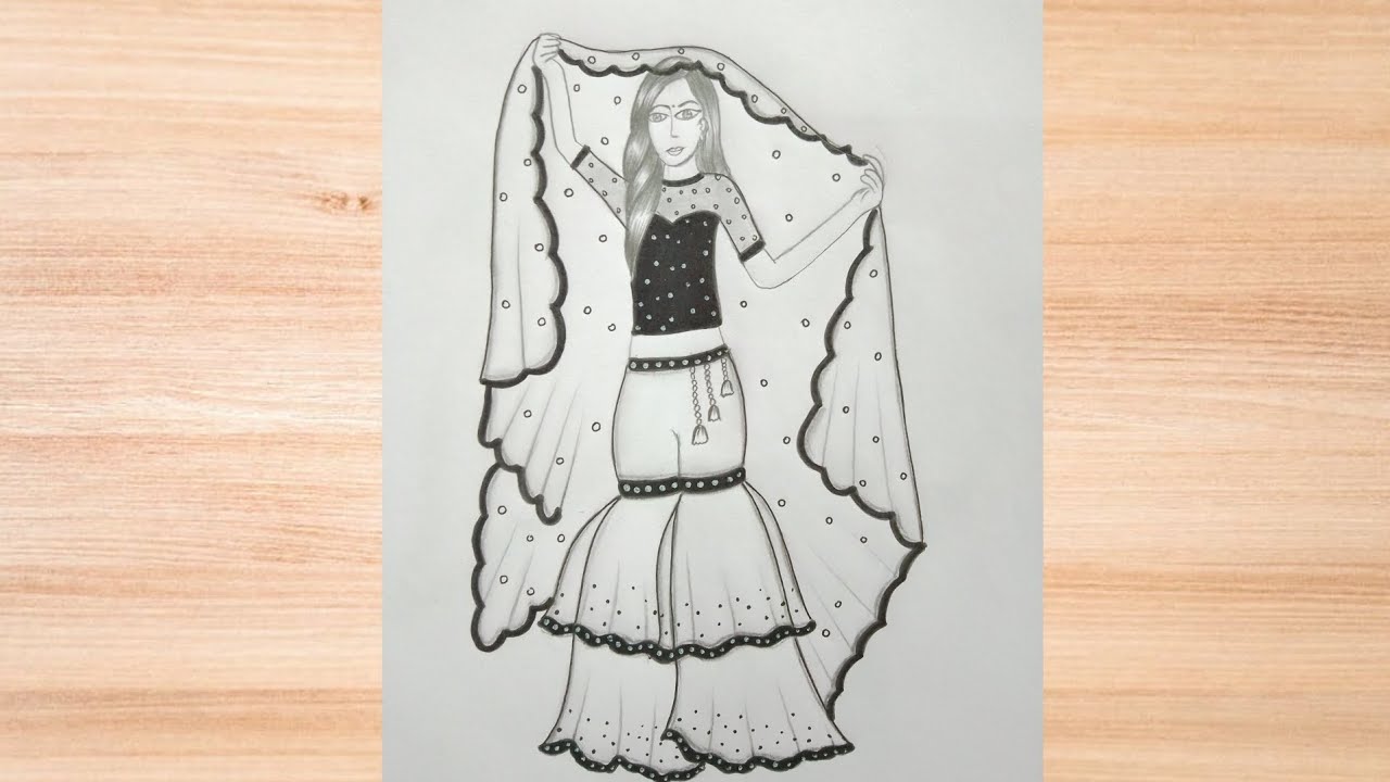 How to draw a beautiful girl || simple drawing of girl || step by step ...