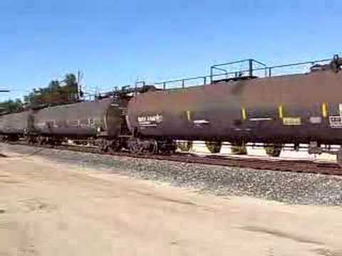UP 5764 loaded oil cans south #1 - YouTube
