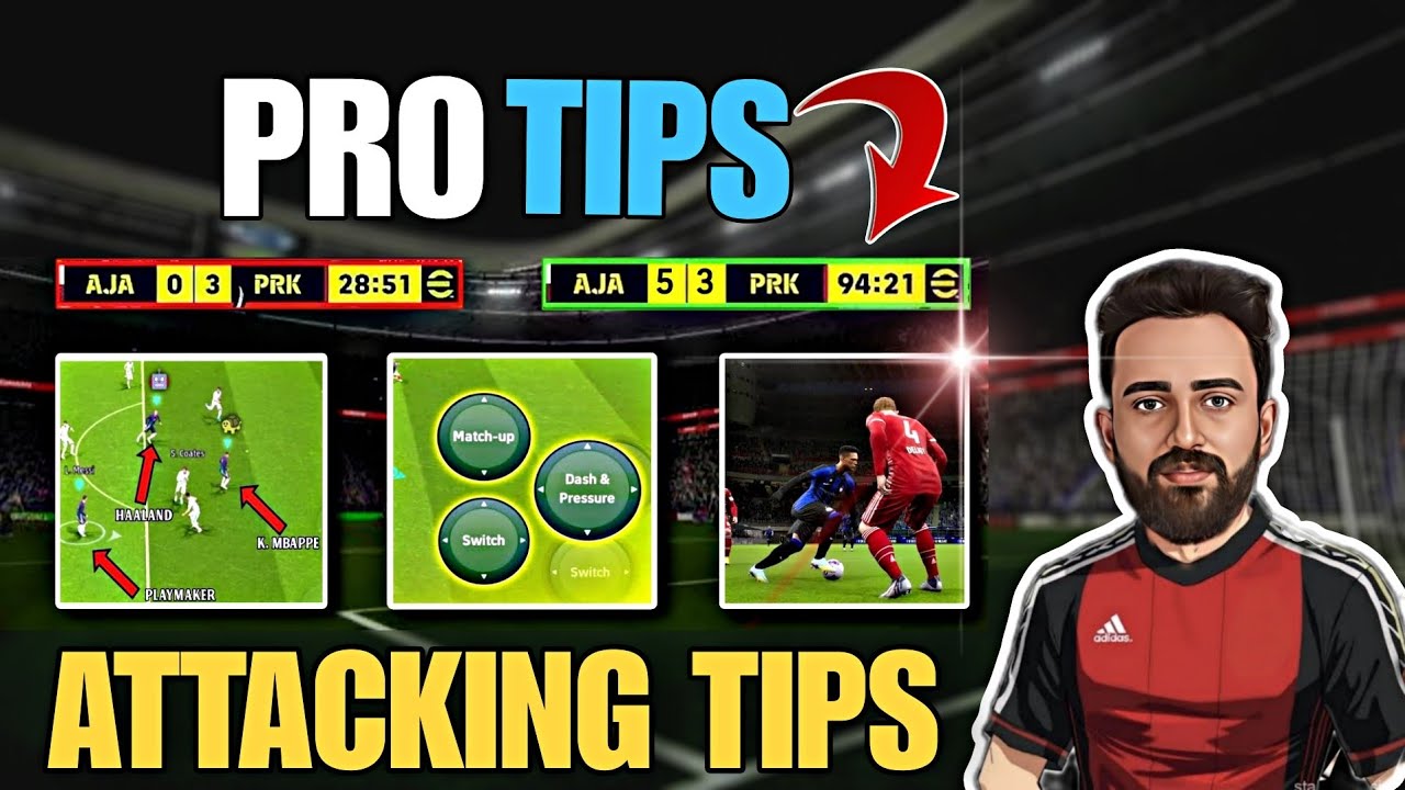5 SECRET ATTACKING TIPS 💯🔥 UNSTOPPABLE ATTACKING STRATEGY IN EFOOTBALL ...