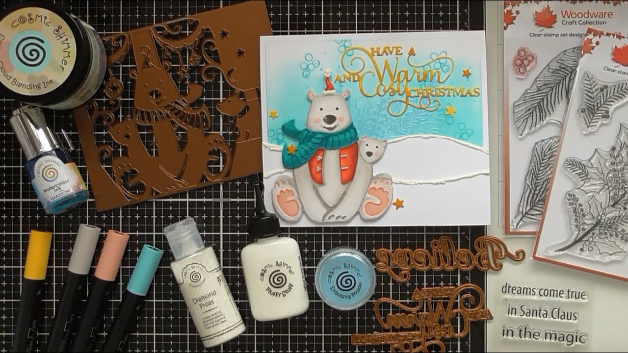 Papercuts Polar Bear Pop-Up Christmas Card :D - YouTube