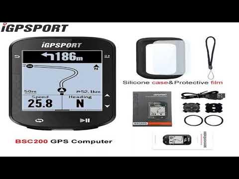 IGPSPORT BSC200 GPS Cycle bike Computer Wireless Speedometer Bicycle Digital ANT+ Route Na - YouTube