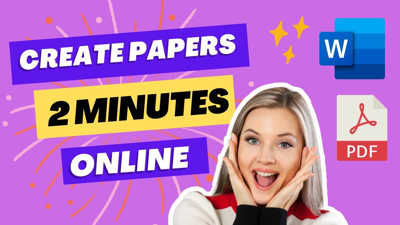 Create Papers Online in 2 Minutes - YouTube