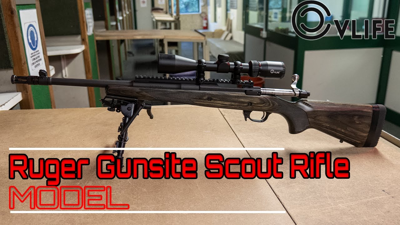 Ruger Gunsite Scout Rifle .223 Rem + Ottica CVLife JackalHowl 3-9x40 ...