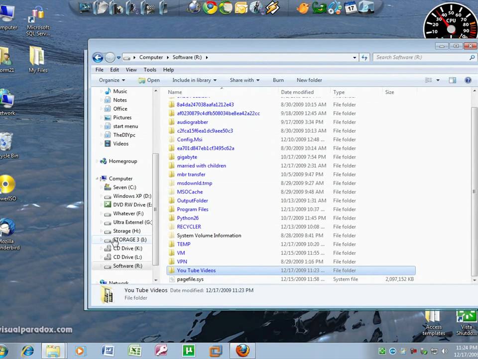 Pin folder to windows 7 Libraray.wmv - YouTube