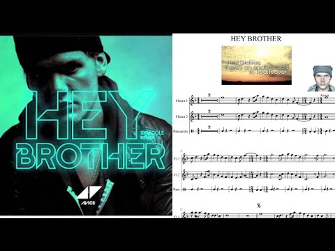 Hey Brother. Avicii. Partitura flauta. Sheet music. - YouTube