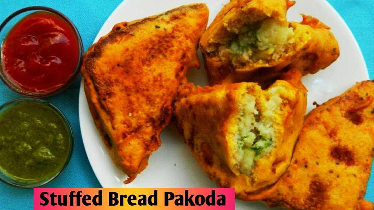 Stuffed Bread Pakoda Recipe || Street Bread Pakoda || Quick and Easy ...