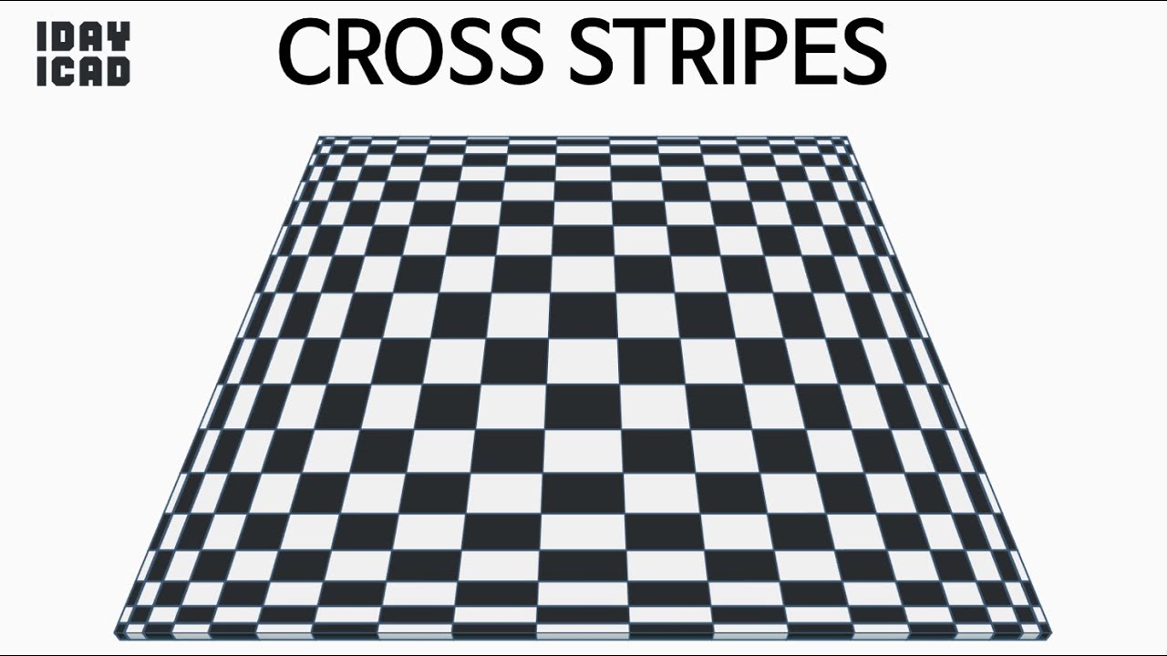 [1DAY_1CAD] CROSS STRIPES (Tinkercad : Know-how / Style / Education ...