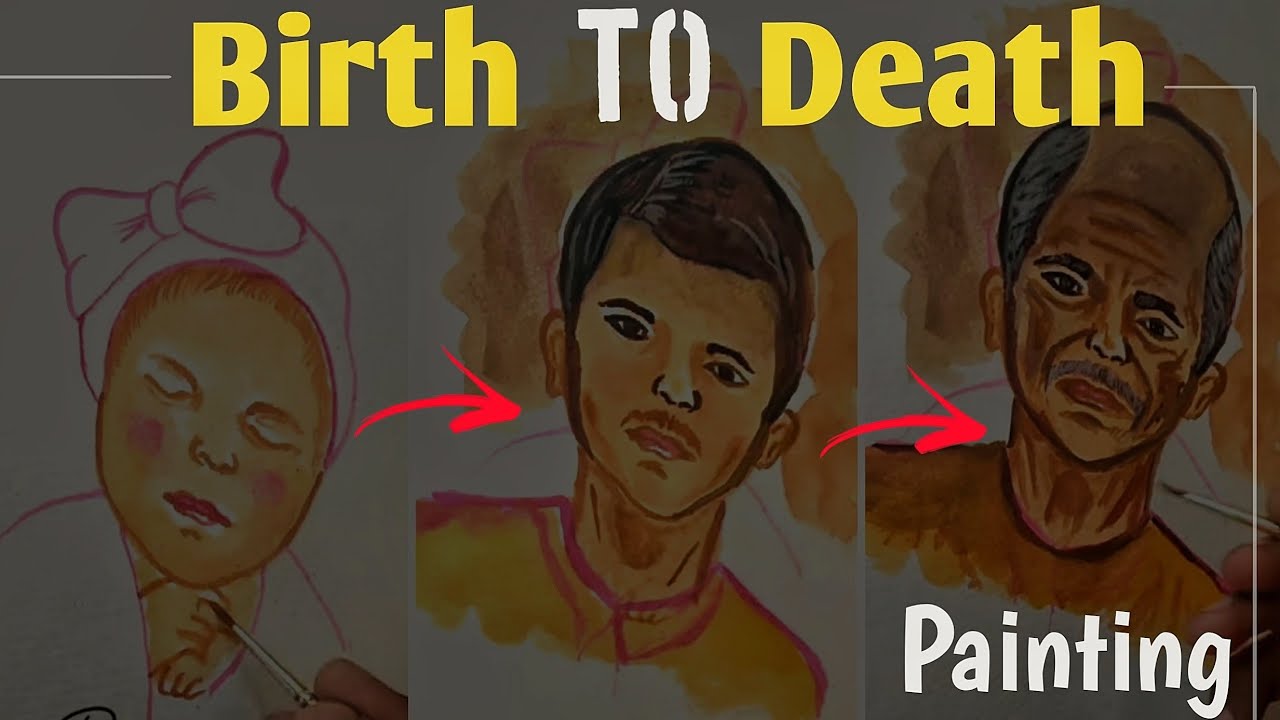 BIRTH TO DEATH Face Drawing 😱 - YouTube