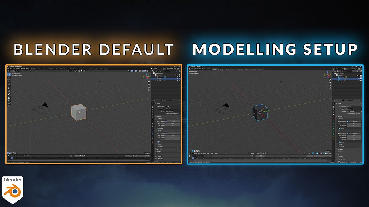 Setting Up Blender For Modelling | My Blender Setup + Theme - YouTube