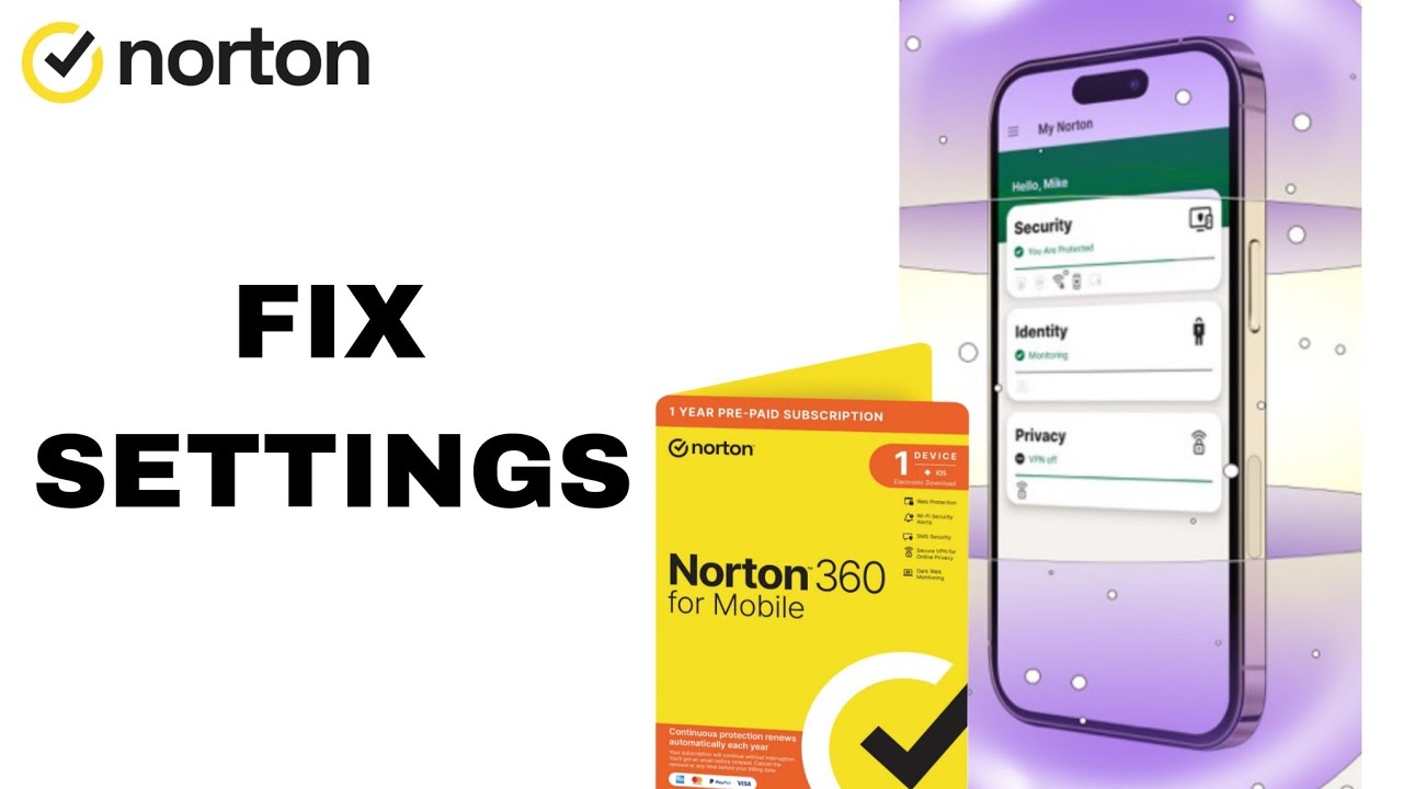 How To Fix And Solve Settings On Norton 360 App | Final Solution - YouTube