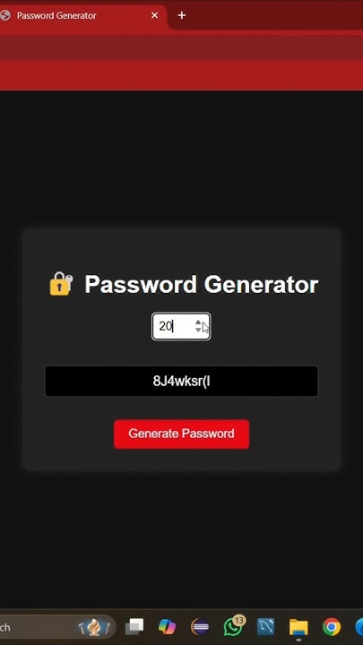 Day 7 JavaScript: Build a Random Password Generator! #javascript #javascripttutorial # ...