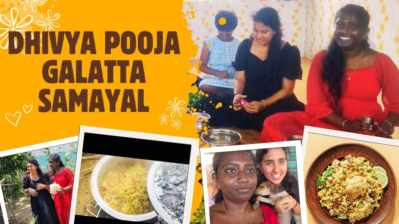 Dhivya Pooja Galatta Samayal | Chicken Biryani recipe | Mushroom ...