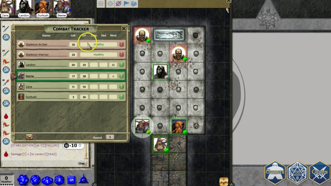Pathfinder Combat Sample in Fantasy Grounds - YouTube