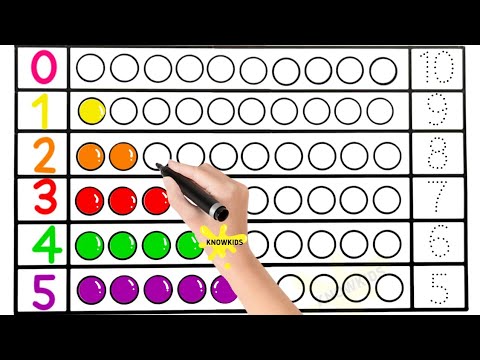 1 to 10 Number ,12345,Educational Video for Kids,Number Tracing 1-10 ...