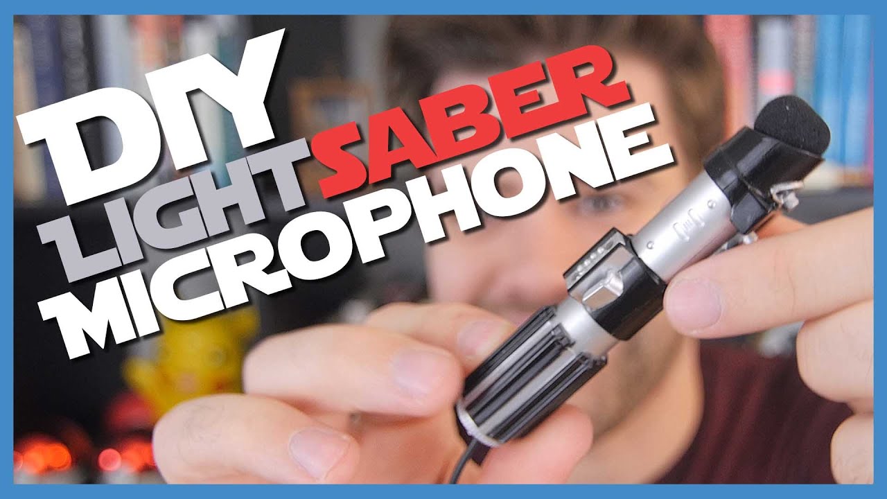 DIY Mini Lightsaber Microphone JamesChats - YouTube