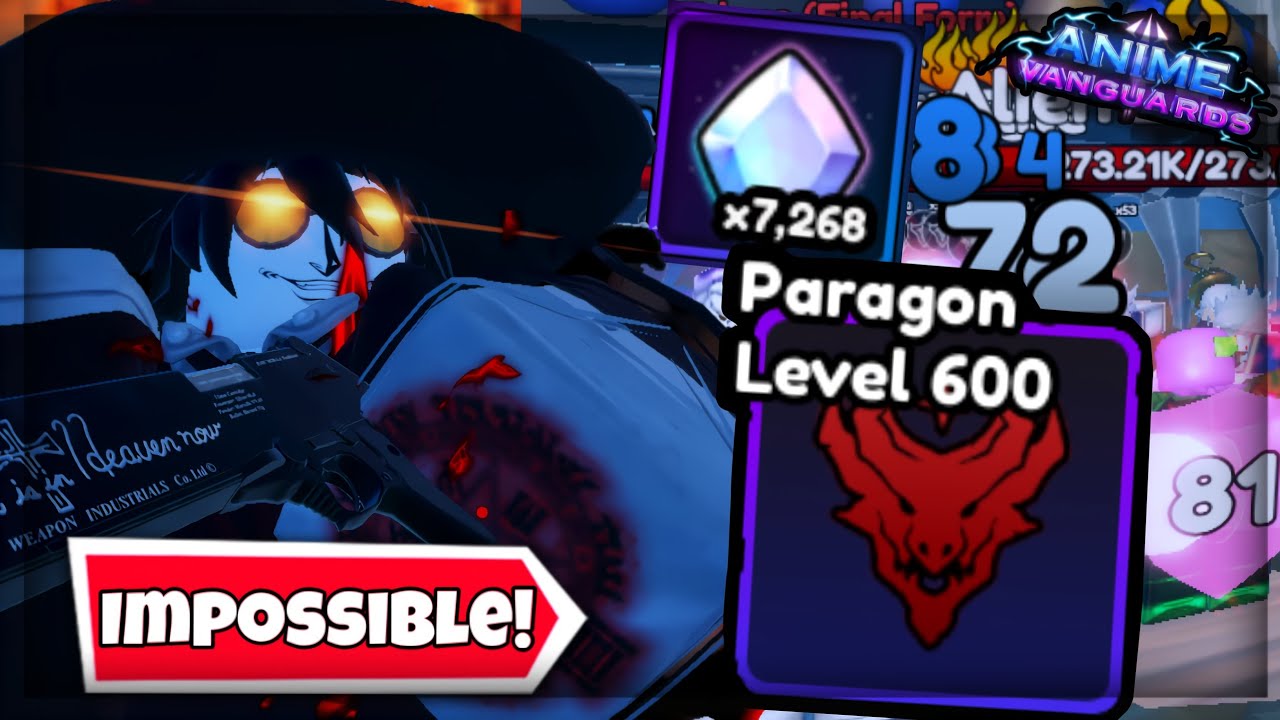What Lvl 600+ Paragon Looks Like.. | Anime Vanguards - YouTube