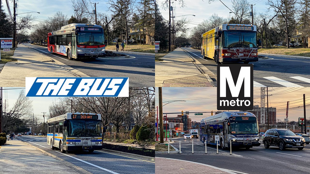 WMATA and Prince George’s County Transit TheBus Compilation in College ...