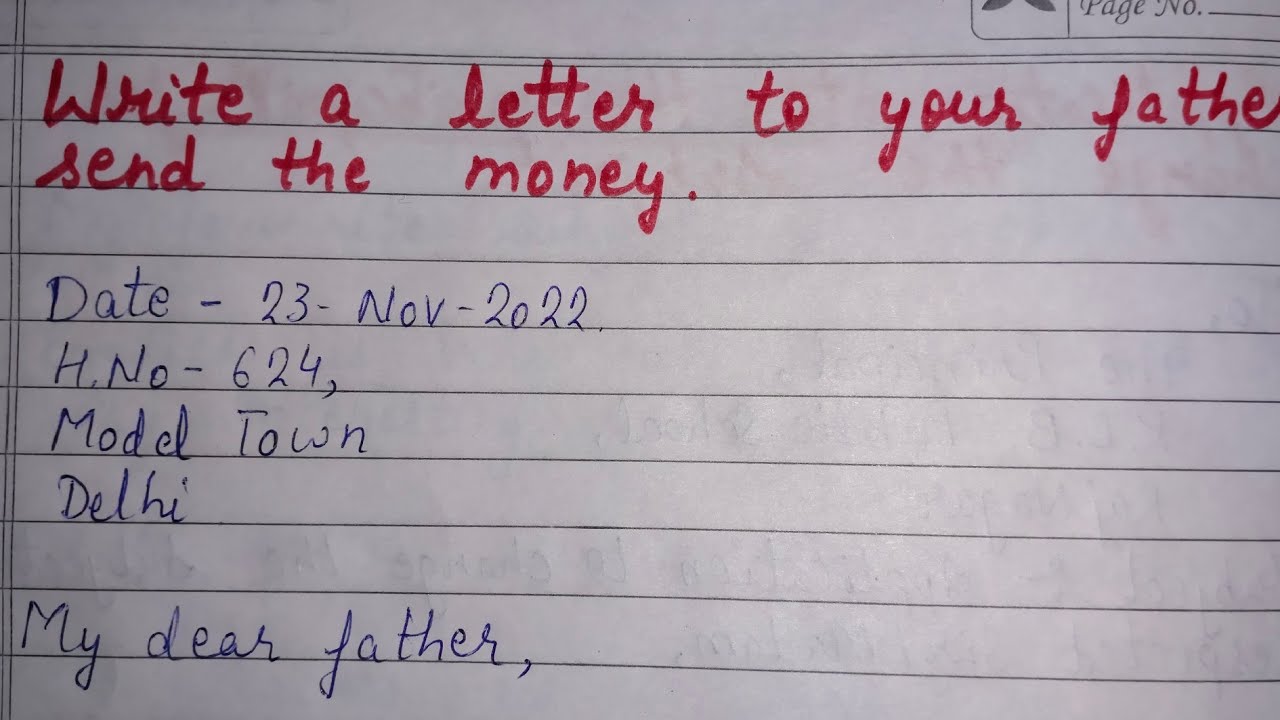 Write A Letter To Your Father Asking Him To Send The Money write-a-letter-to-your-father-asking-him-to-send-the-money