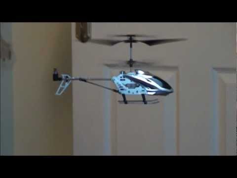 Coaxial rotor/contra-rotation RC helicopter slow mo - YouTube