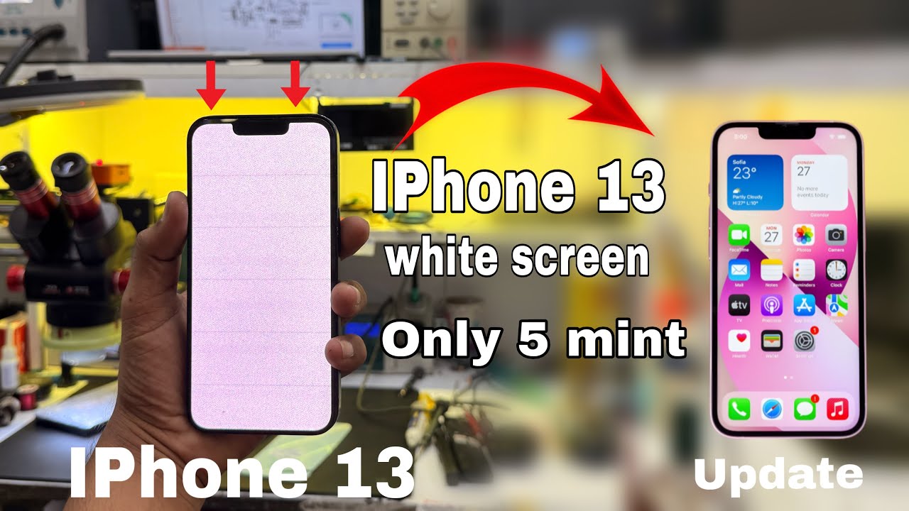 iPhone 13 white problem fix - YouTube