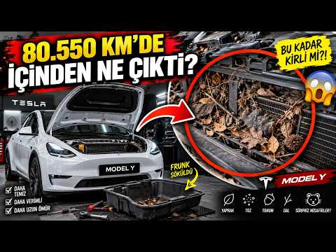 80.550 KM’de Tesla Model Y’yi Açtım! Radyatörden Neler Çıktı?