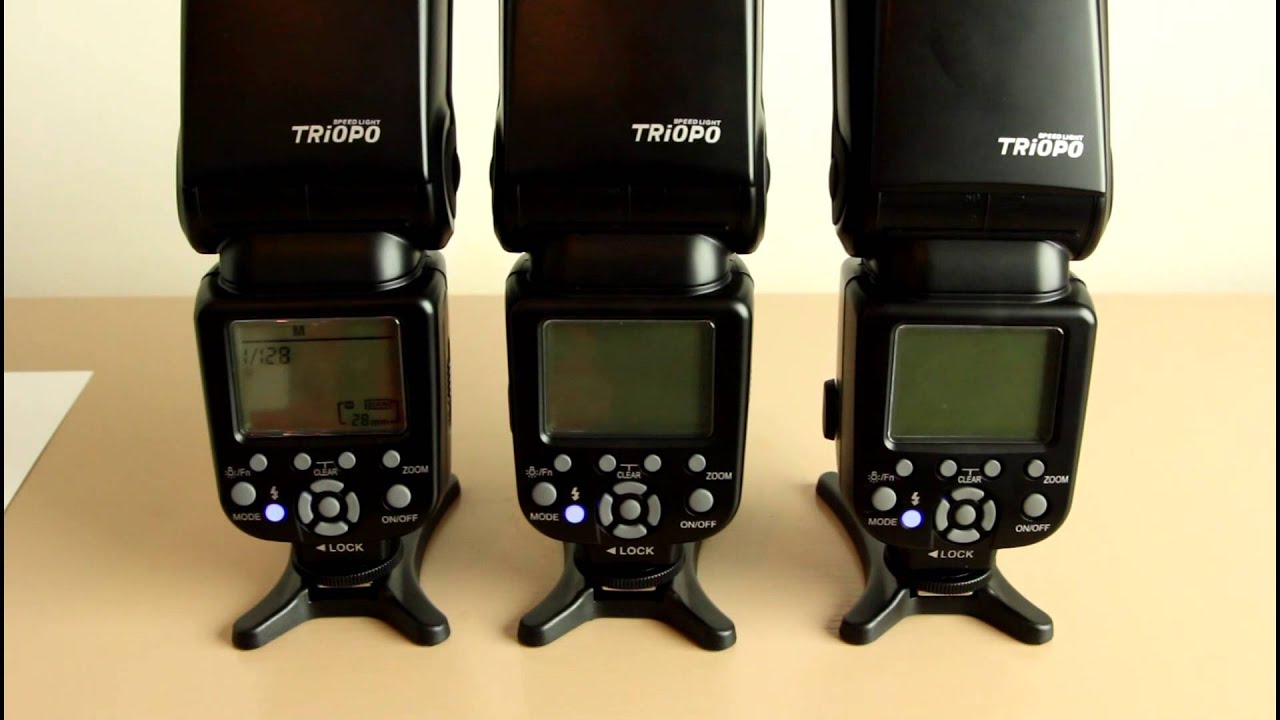 Gear Review - Triopo TR961 TR586 TR982 Speed Lights - YouTube