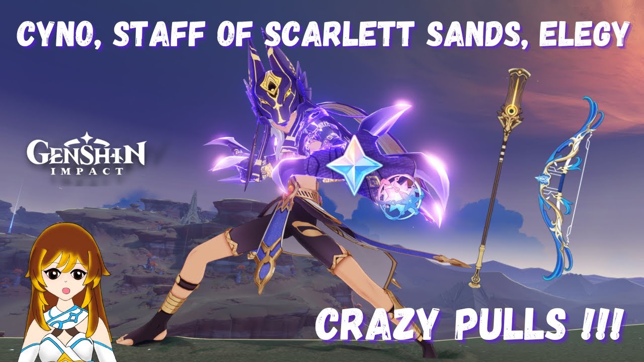 LUCKIEST CYNO & WEAPON SUMMONS? (Cyno, Staff of Scarlet Sands, Elegy of ...