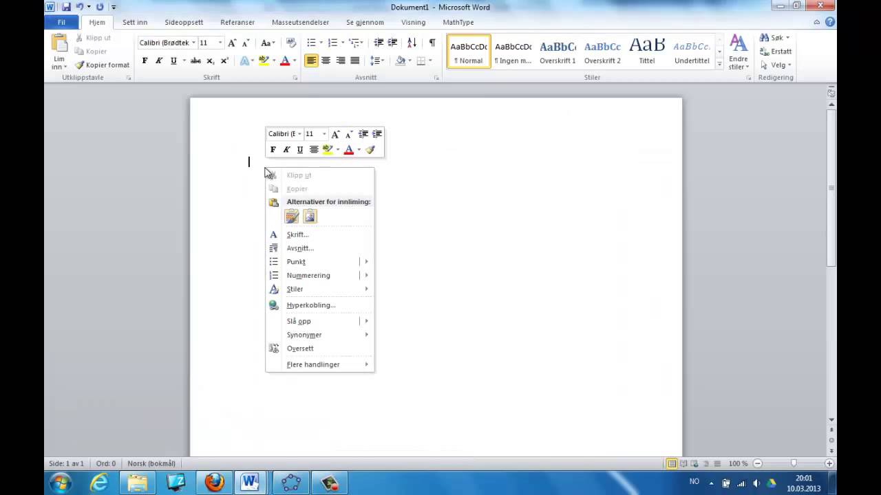 Hvordan kopiere fra GeoGebra til Word - YouTube
