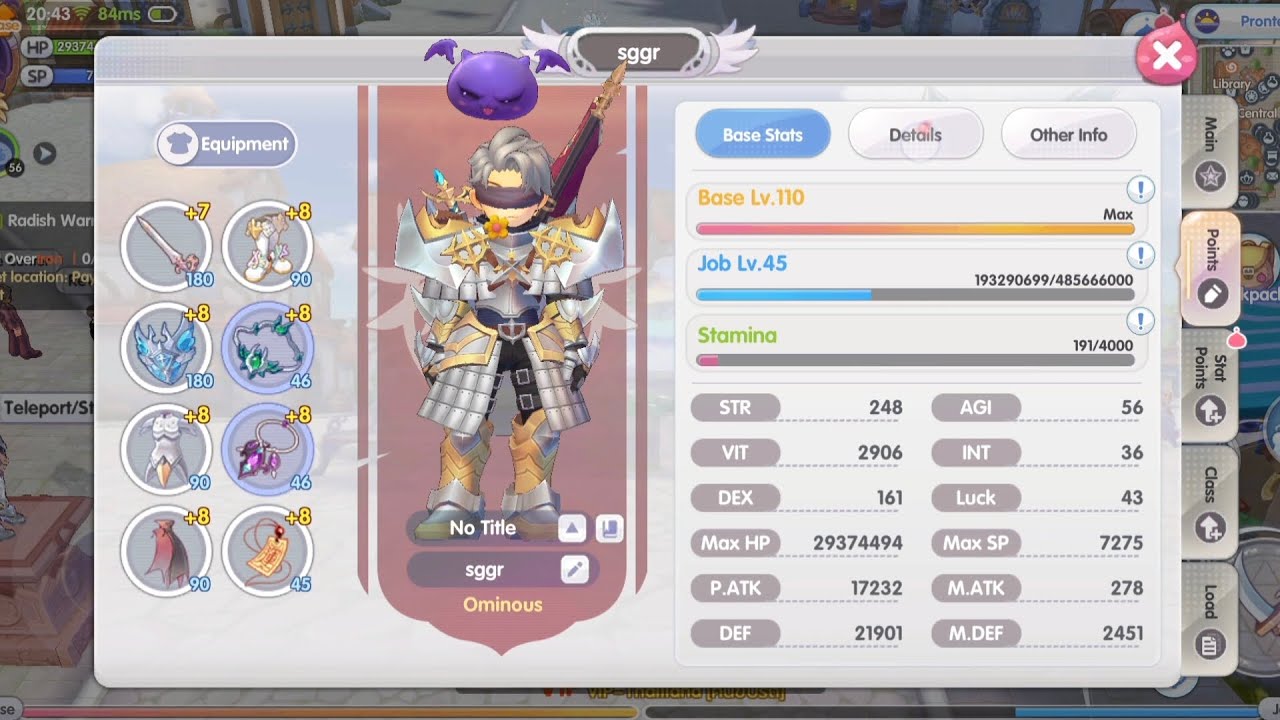 [ROX] f2p Royal Guard equips and stats PvP progress 2.0 | February 2023 ...