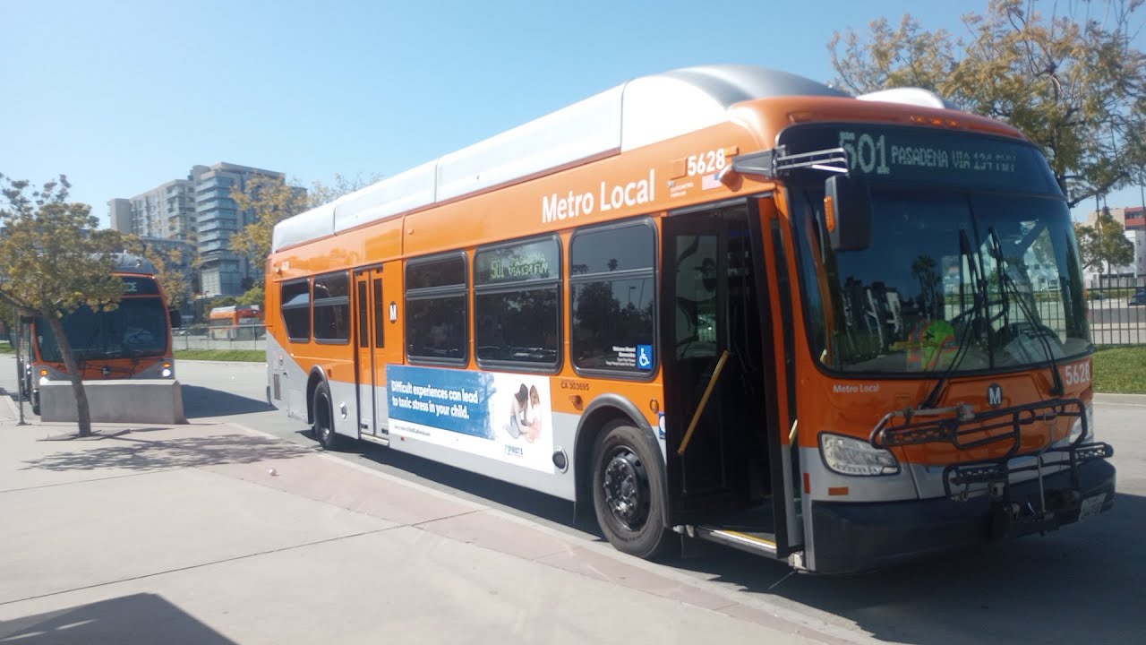 2014 LACMTA New Flyer XN40 5628 - YouTube