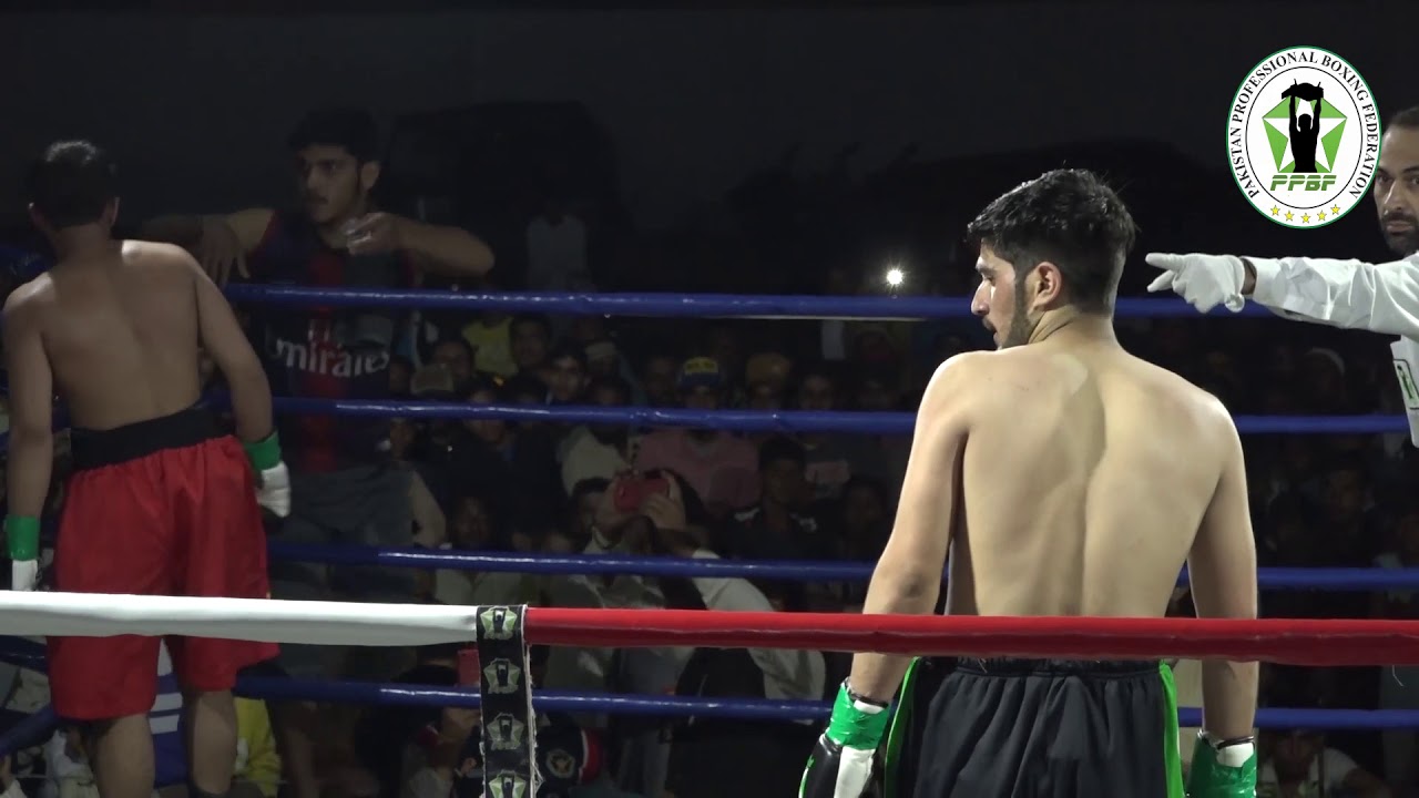 Moin Khan VS Iqbal Ahmed Shan Ustaad Professional Boxing Fight Night 05 ...