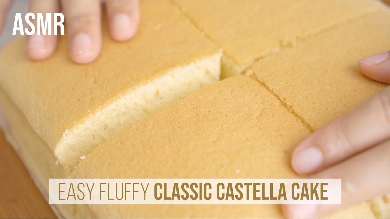 ASMR - Soft and Fluffy Classic Castella Cake Recipe | Cara Membuat ...