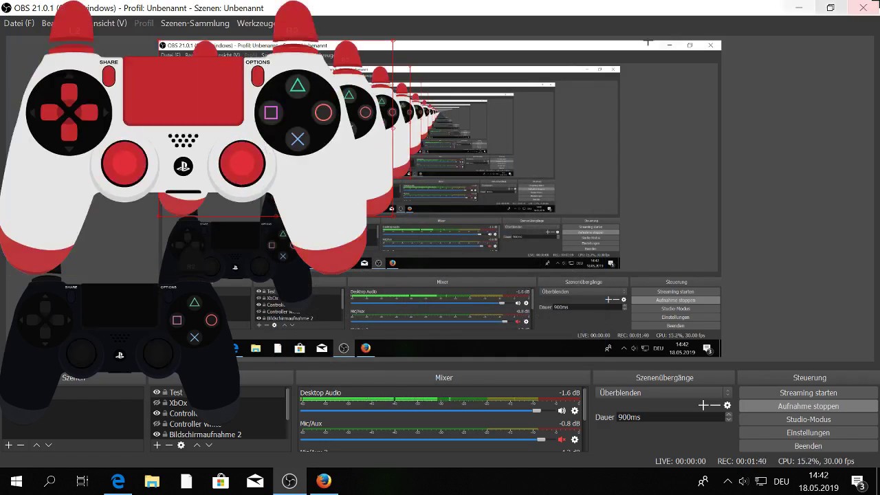 Controller in Obs einfügen - YouTube
