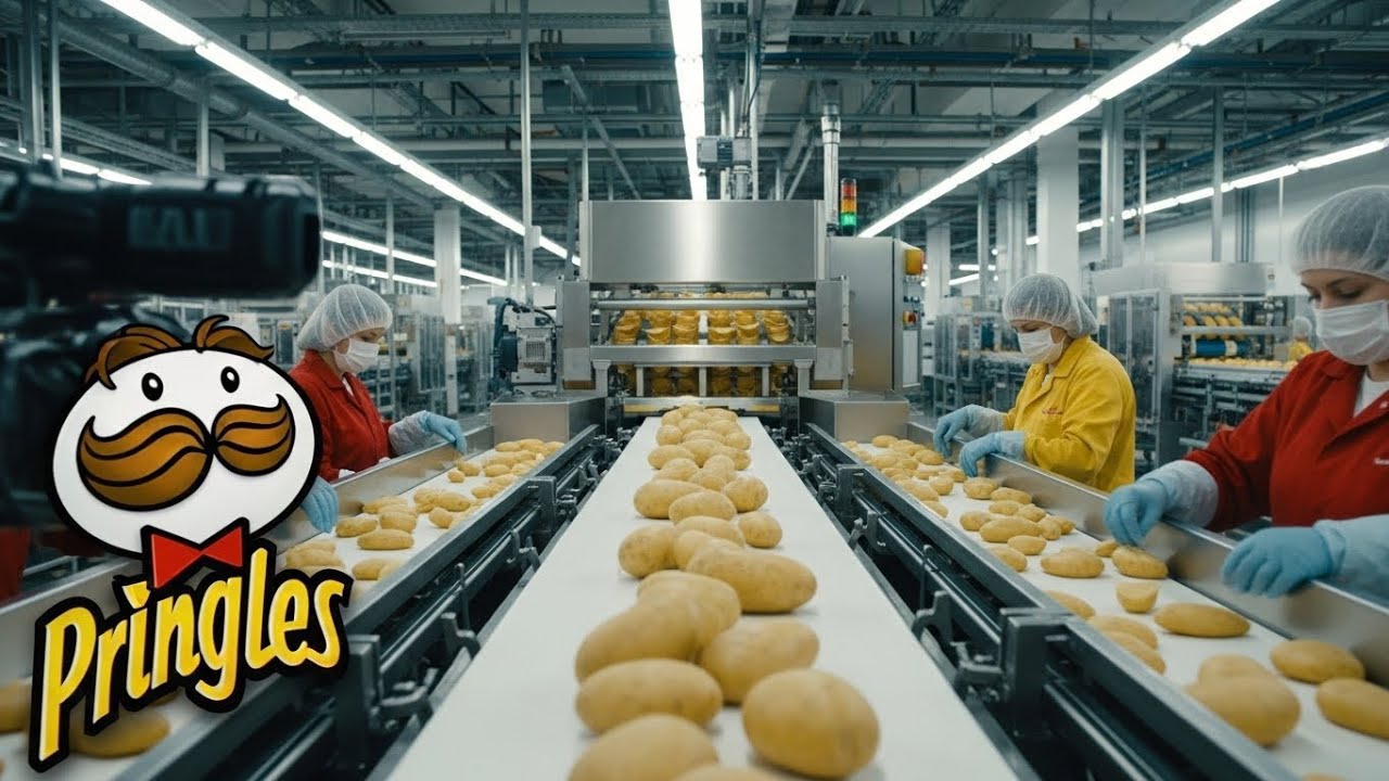 Inside a Pringles Production Line From Raw Potatoes to Stacked Potato ...